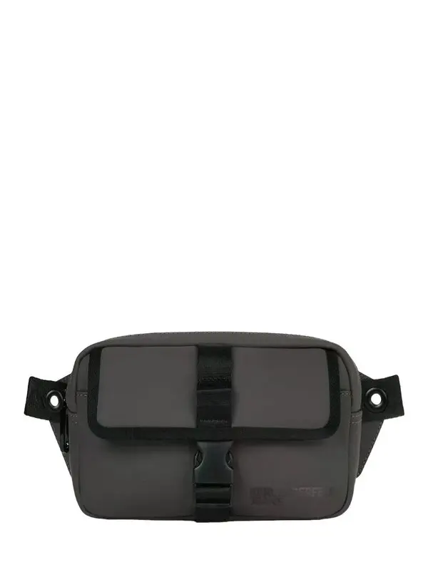 Karl Lagerfeld Strap Buckle Messenger Bag - Grey