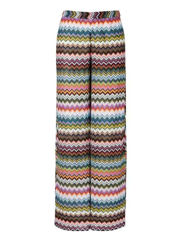 Missoni Zigzag Lame Palazzo Pants - Multicoloured