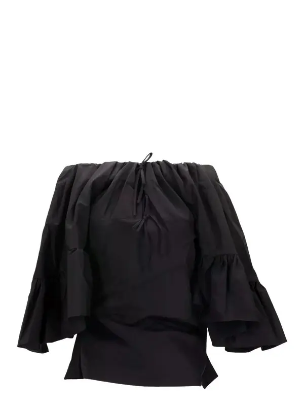 MERYLL ROGGE Ruffle Sleeve Blouse - Black