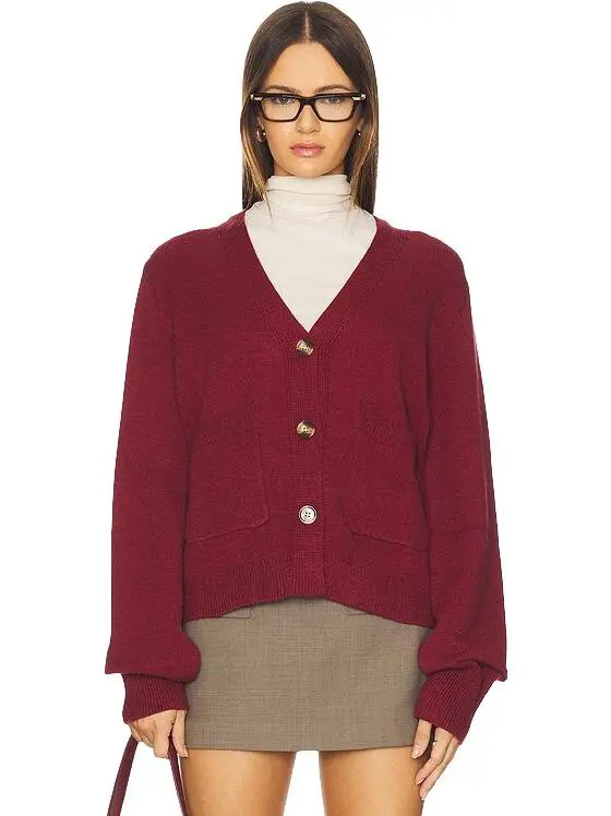 ALL THE WAYS Dakota Cardigan In . Also - Wine