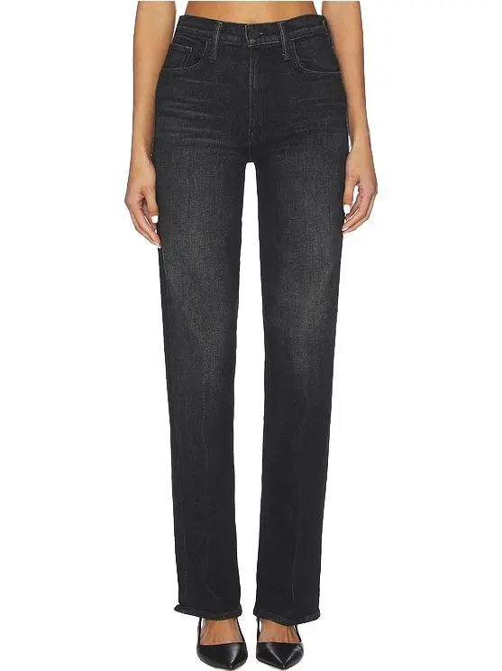 MOTHER The Rambler Zip Heel Jeans - Black