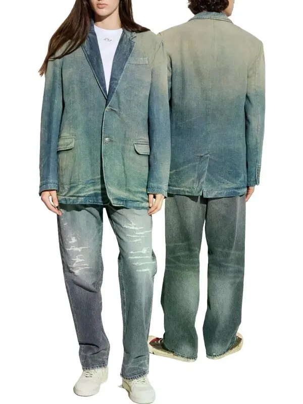 DIESEL® Buttoned Blazer - Blue