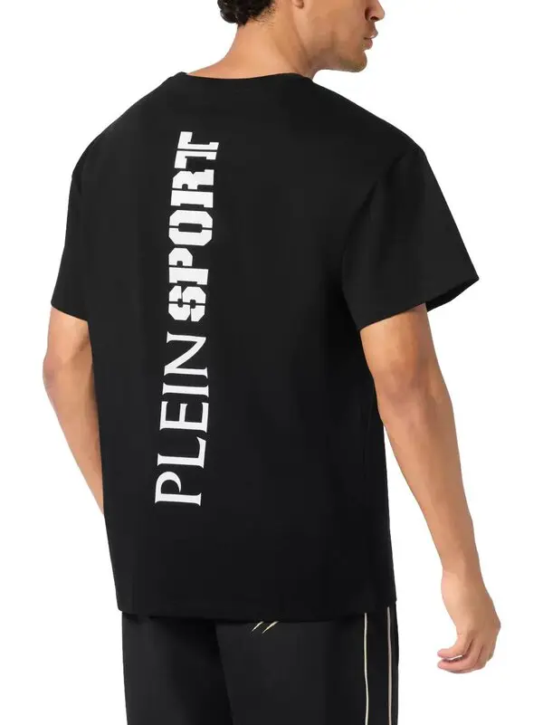 PLEIN SPORT Logo Back-print T-shirt - Black
