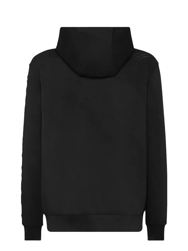 PLEIN SPORT Embossed Hoodie Sweatjacket - Black