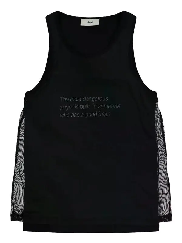 GMBH Round Neck Tank Top - Black