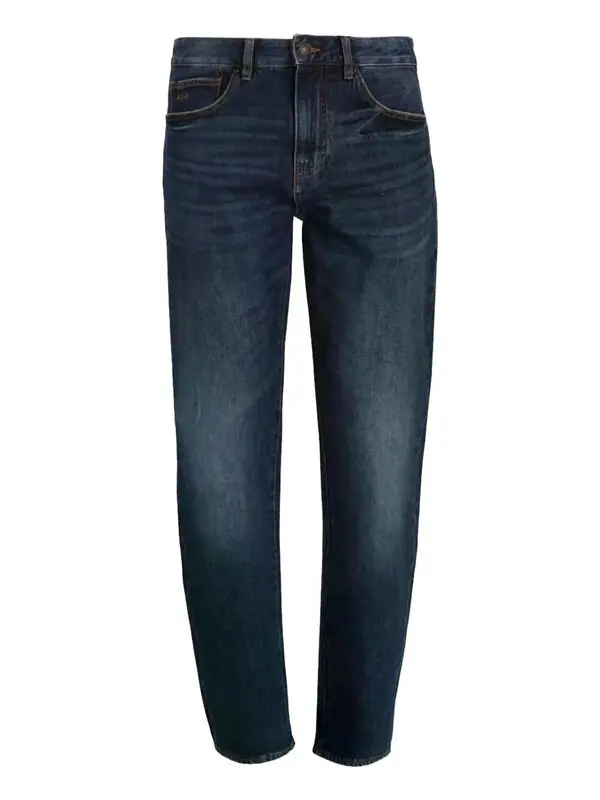 Armani Exchange Dark Wash Straight Leg Jeans - Blue