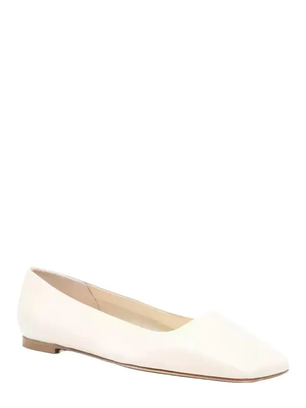 AeydĒ Matti Leather Ballerina Shoes - Neutrals