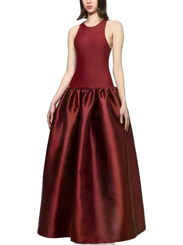ATU BODY COUTURE Sleeveless Round Neck Maxi Dress - Red