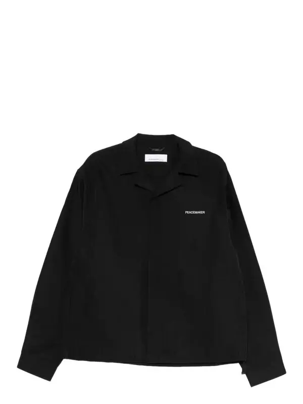 PEACEMAKER OAMC Embroidery-logo Shirt Jacket - Black