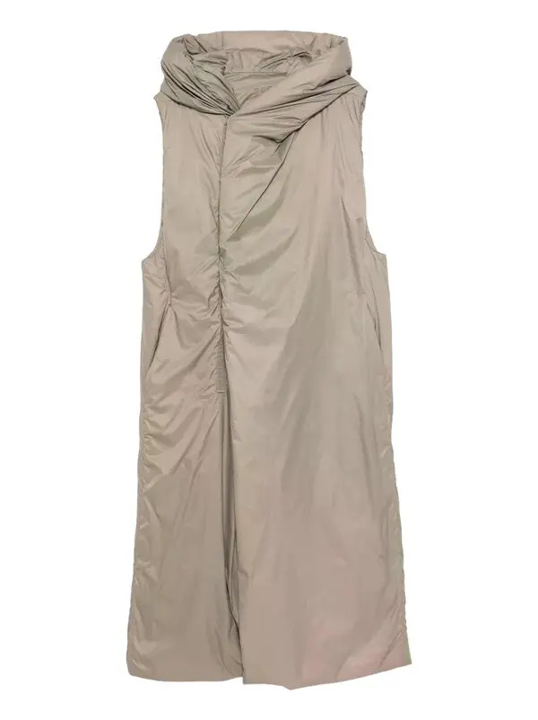 Rick Owens Hooded Sleeveless Coat - Neutrals