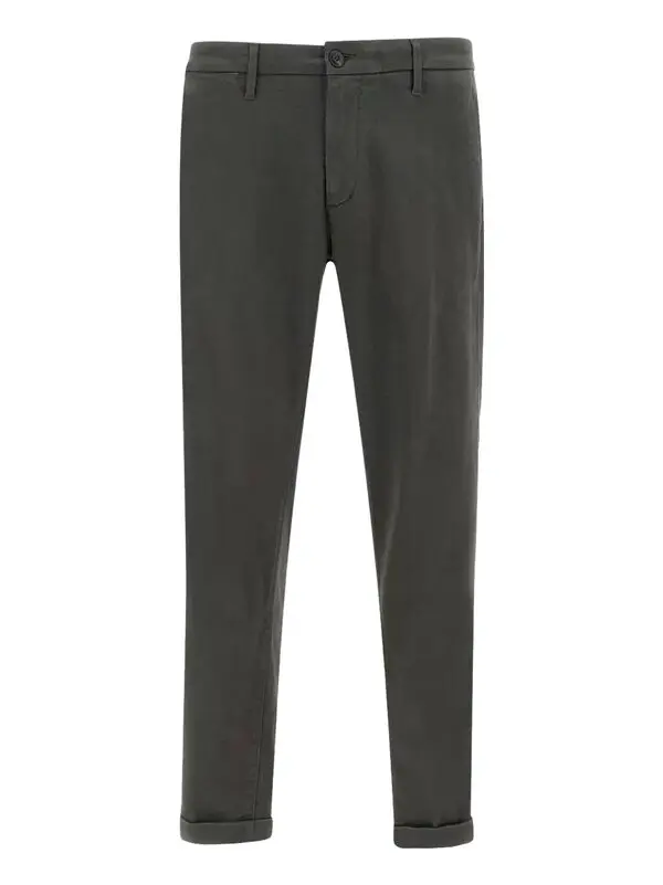RE-HASH Cuffed-hem Chinos - Grey