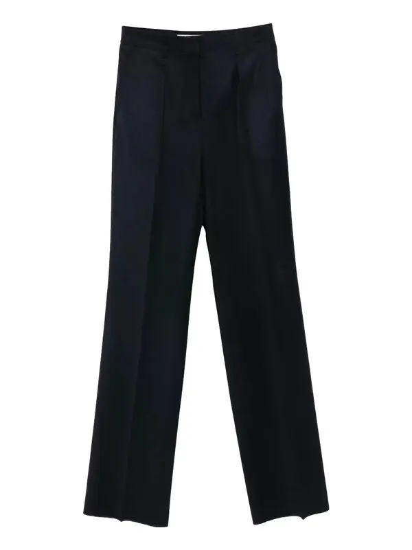 Max Mara High-waisted Trousers - Blue
