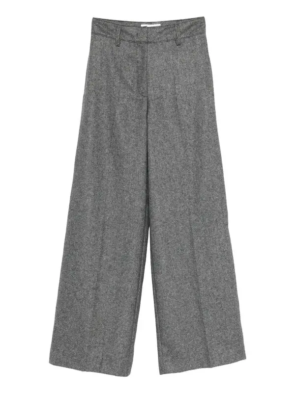 Marc O'polo Wide-leg Palazzo Trousers - Grey