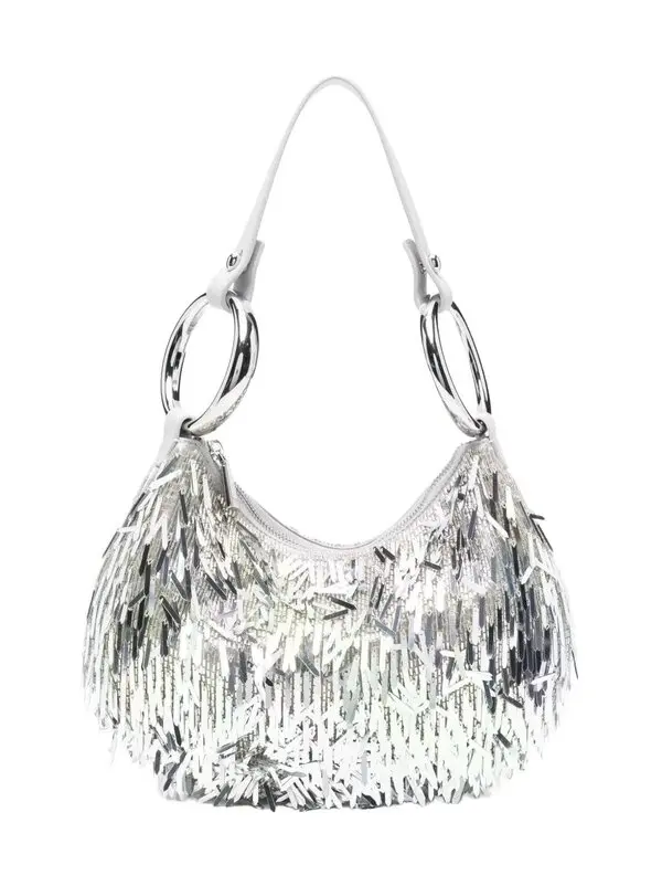 Kate Spade New York Emblellished Ring Shoulder Bag - Silver