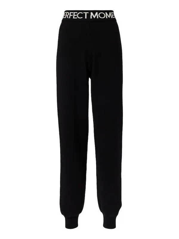 Perfect Moment La Tour Wool-blend Sweatpants - Black