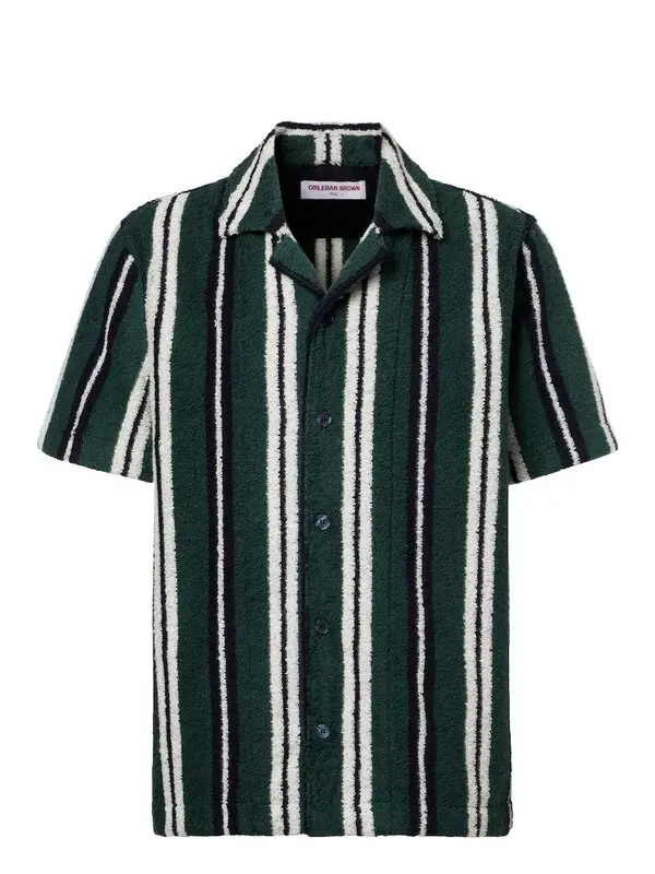 Orlebar Brown Griffith Striped Terry Bowling Shirt - Multicoloured