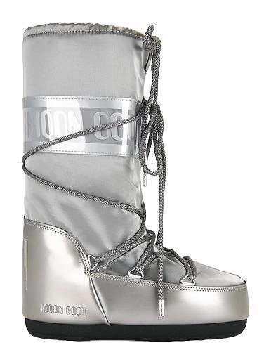 Moon Boot Icon Low Glance Boot - Silver