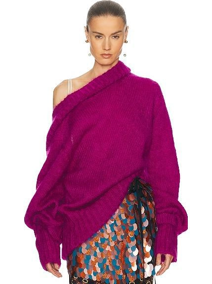 Dries Van Noten Teruel Sweater - Fuchsia