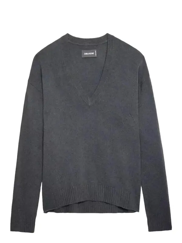 Zadig&Voltaire Cashmere V-neck Sweater - Grey