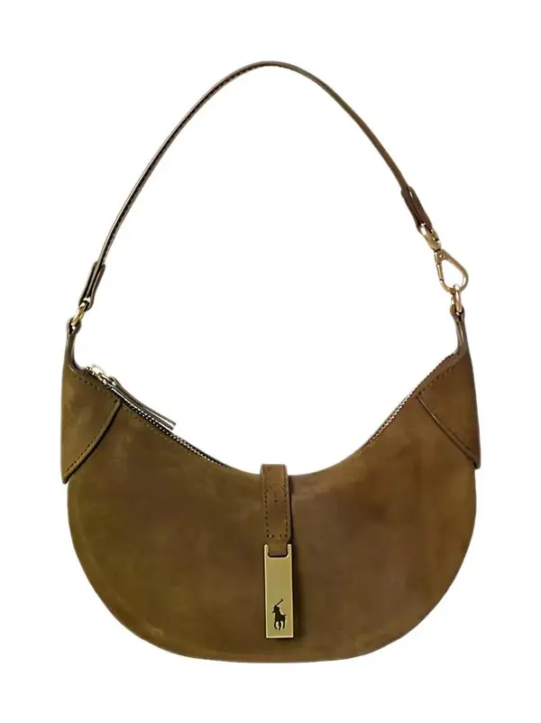 Polo Ralph Lauren Mini Suede Shoulder Bag - Brown