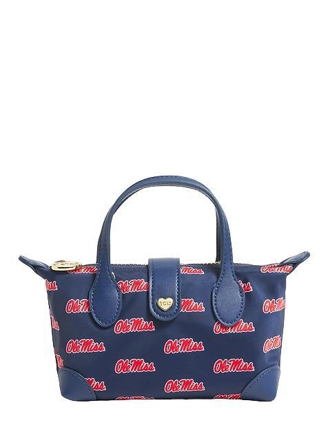 Stoney Clover Lane Ole Miss Printed Nylon Pouchette Crossbody - Navy