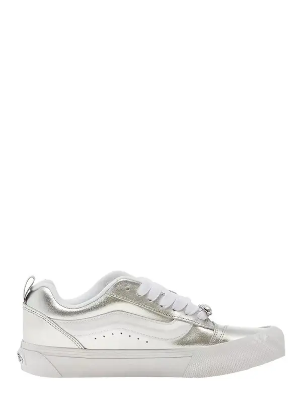 VANS Knu Skool Metallic Pearl Embellished Sneakers - Silver