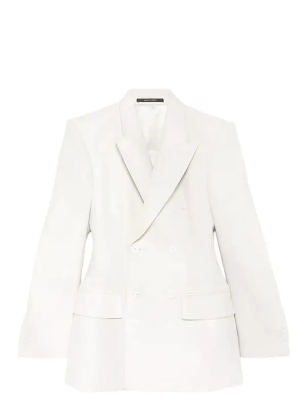 Balenciaga Double-breasted Hourglass Blazer - Neutrals
