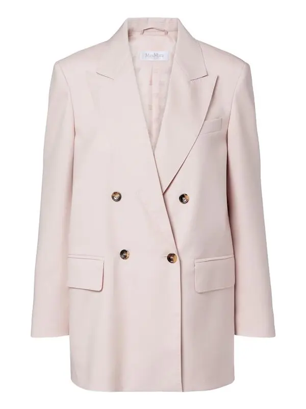 Max Mara Ombrosa Wool-blend Blazer - Pink