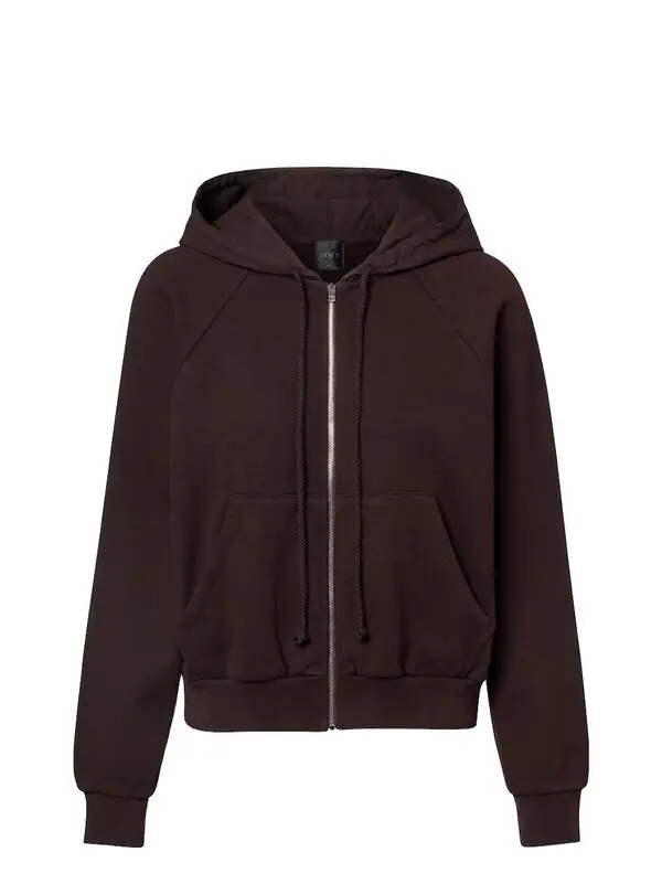 LESET Jamie Cotton Terry Hoodie - Brown