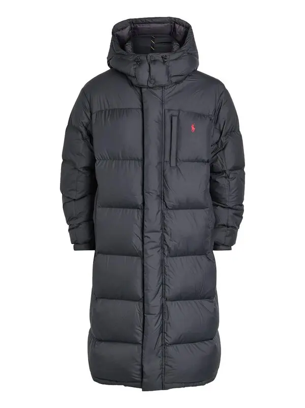 Polo Ralph Lauren Logo-embroidered Padded Shell Coat - Black