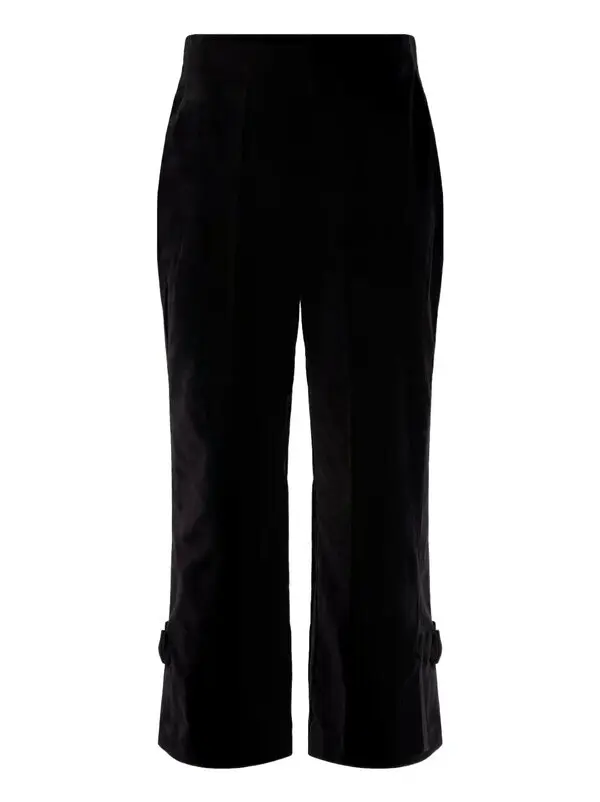 Posse Quincy Bow-detail Trousers - Black