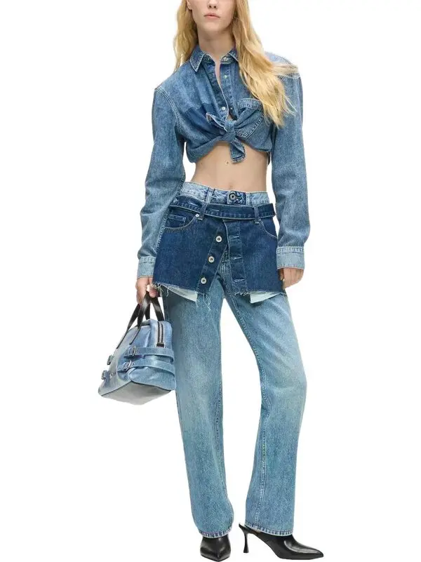 Karl Lagerfeld Boxy Denim Shirt - Blue