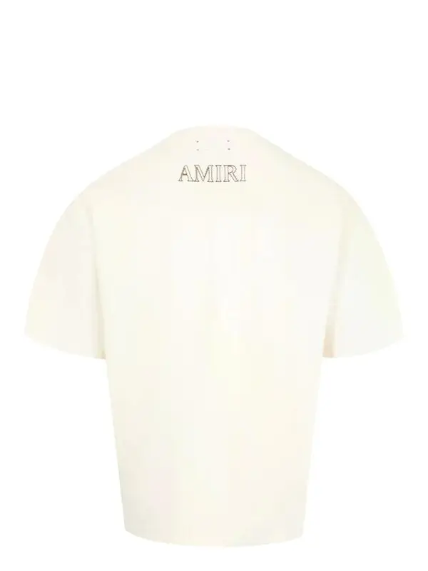 Amiri Outline-pocket T-shirt - Neutrals