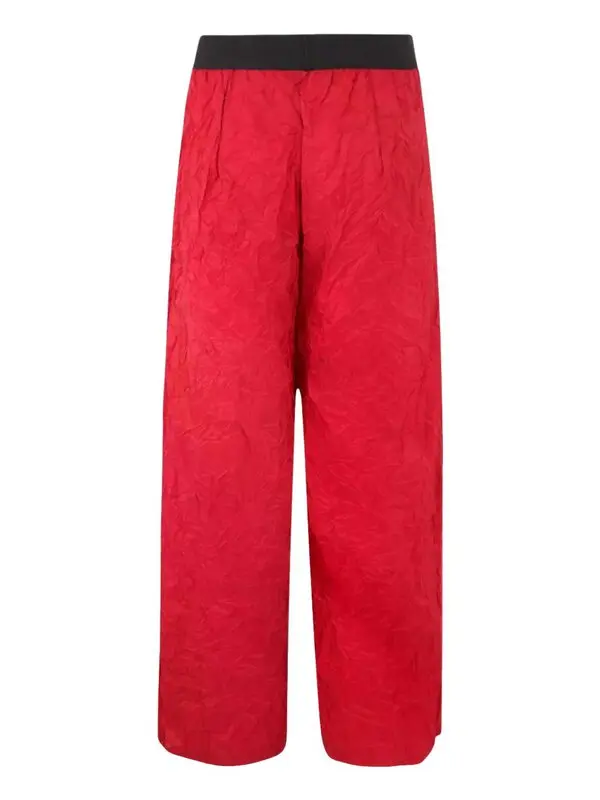MARIA CALDERARA Textured Trousers - Red
