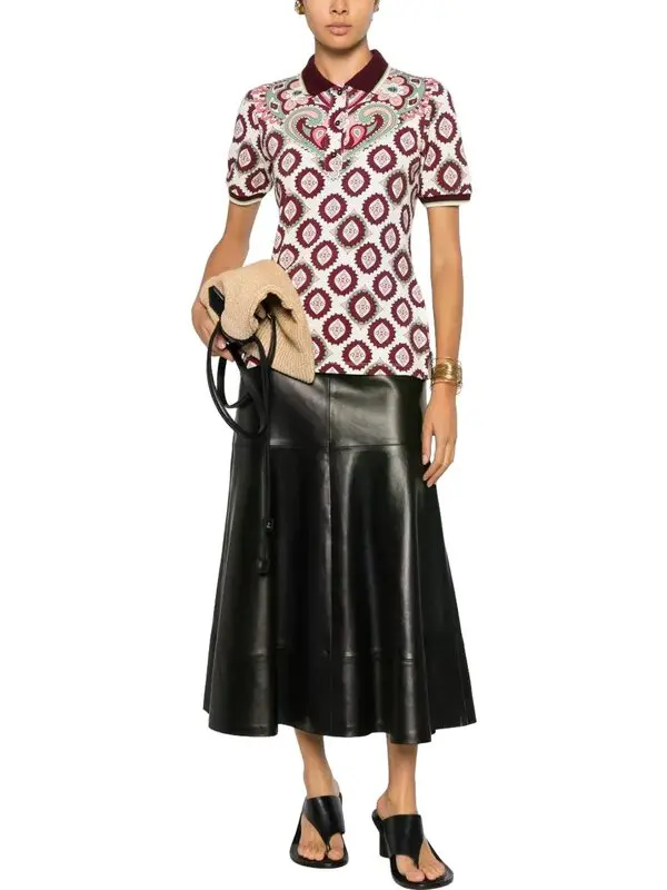 Etro Patterned Polo Top - Neutrals