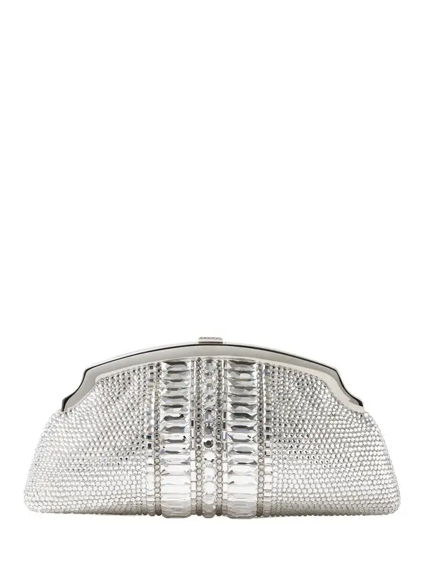 Judith Leiber Mini Venetian Gems Clutch - Silver