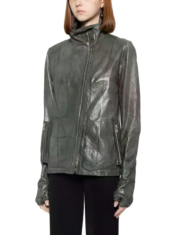 CAROL CHRISTIAN POELL Prosthetic Leather Jacket - Grey