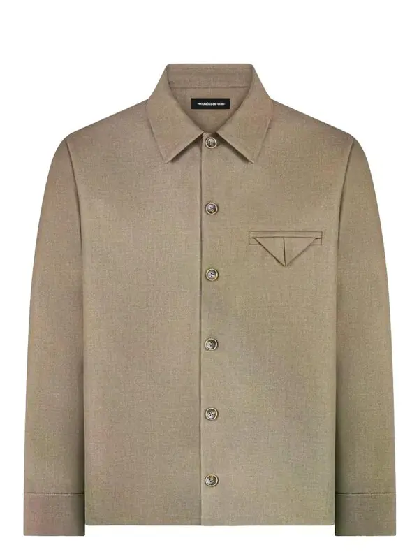 Manière De Voir Leo Long-sleeve Overshirt - Brown