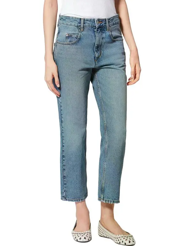 Isabel Marant Étoile Dakota Straight Leg Jeans - Blue