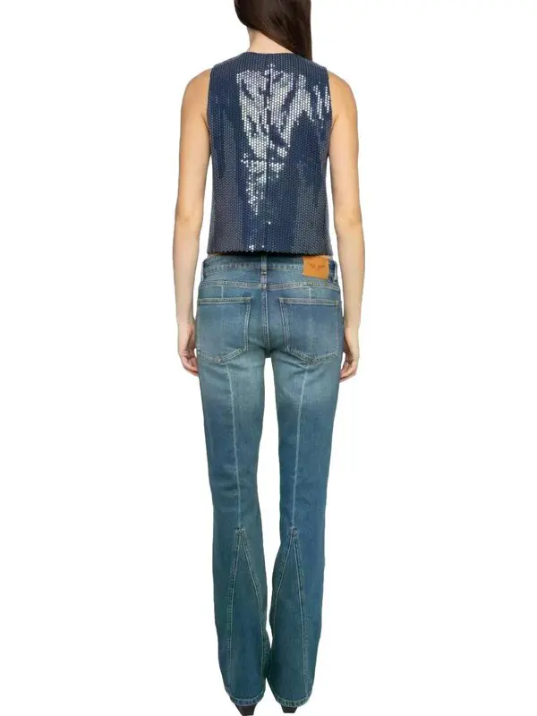 Zadig&Voltaire Emaux Sequin Waistcoat - Blue