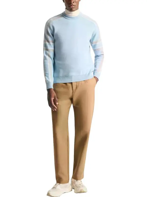 Fusalp Spectavia Contrast-stripe Jacquard Sweater - Blue