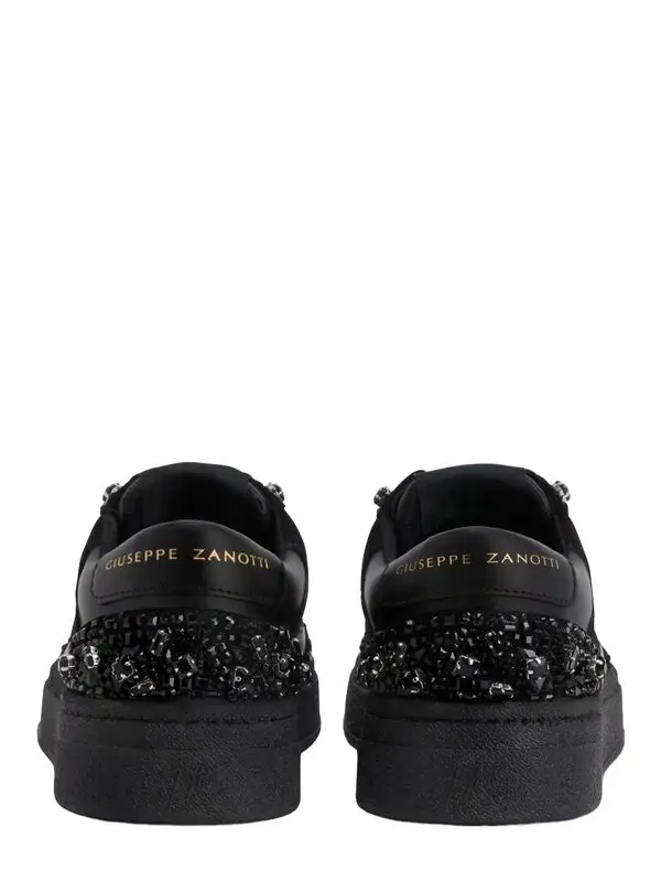GIUSEPPE ZANOTTI Gz94 Rhinestone-embroidery Sneakers - Black