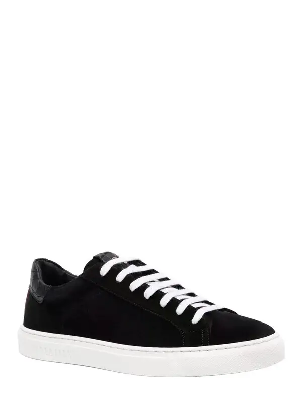 HIDE&JACK Panelled Leather Sneakers - Black