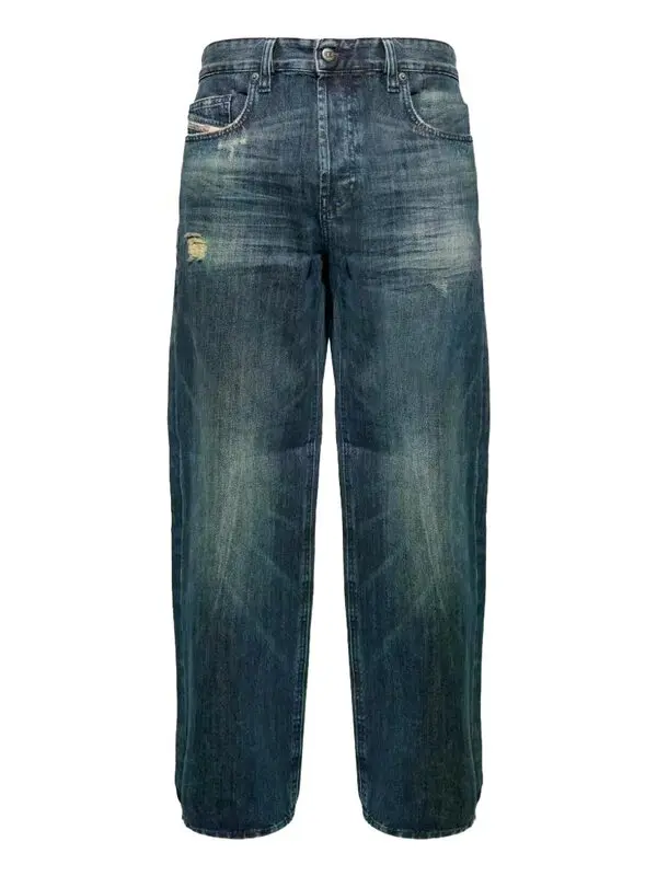 DIESEL® 2001 D-macro Wide-leg Denim Jeans - Blue