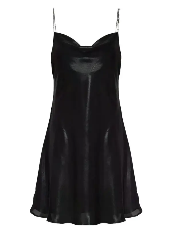 DIESEL® D-mintel Chain Strap Mini Dress - Black