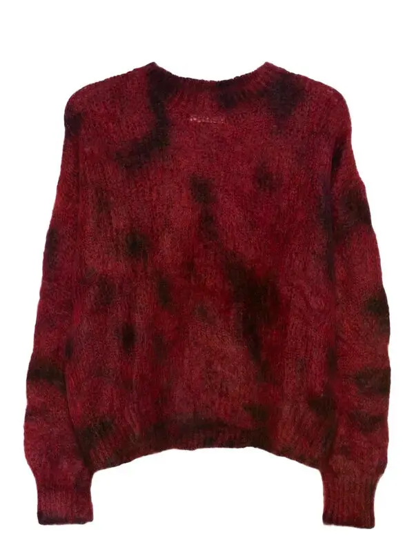 Isabel Marant Étoile Myriam Tie-dye Pattern Round Neck Long Sleeve Sweater - Red