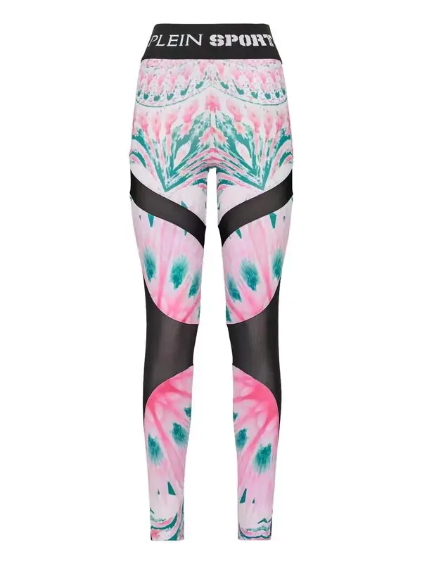 PLEIN SPORT Logo-waistband Jogging Leggings - Pink