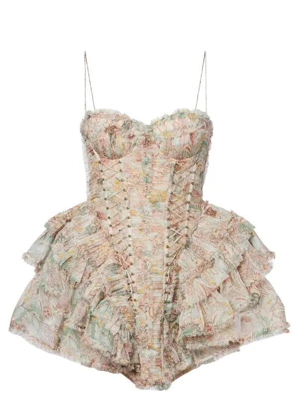 Zimmermann Rebellion Floral Silk Minidress - Multicoloured