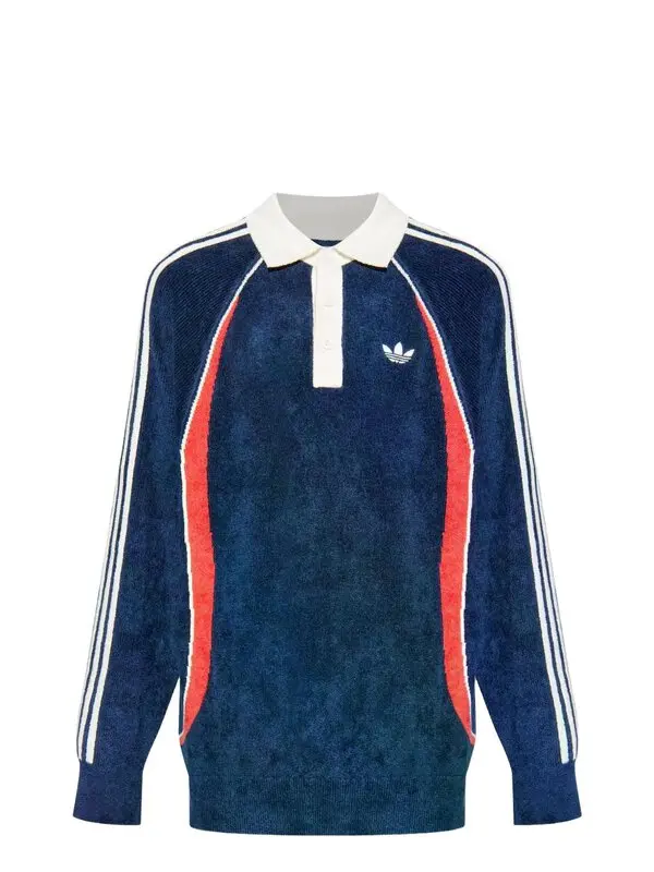 Adidas Retro Remix Teamgeist Polo Sweater - Blue