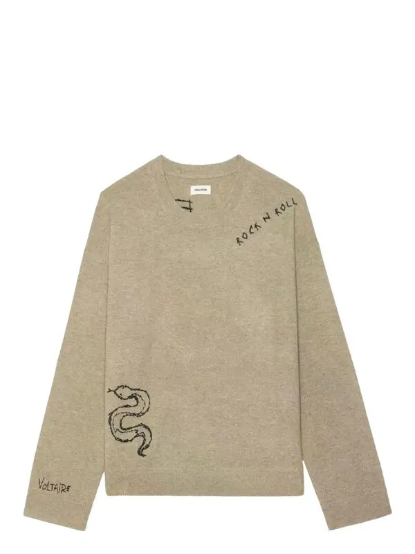 Zadig&Voltaire Marko Lc Graphic Sweater - Neutrals